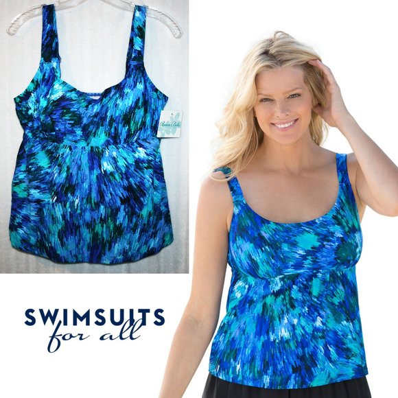 Swimsuits For All | Swim | Nwt In Package Beach Belle Flared Tankini ...